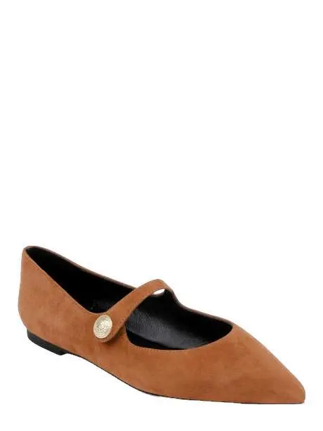 L'Agence Gersende Mary Jane Flats - Buckskin Suede