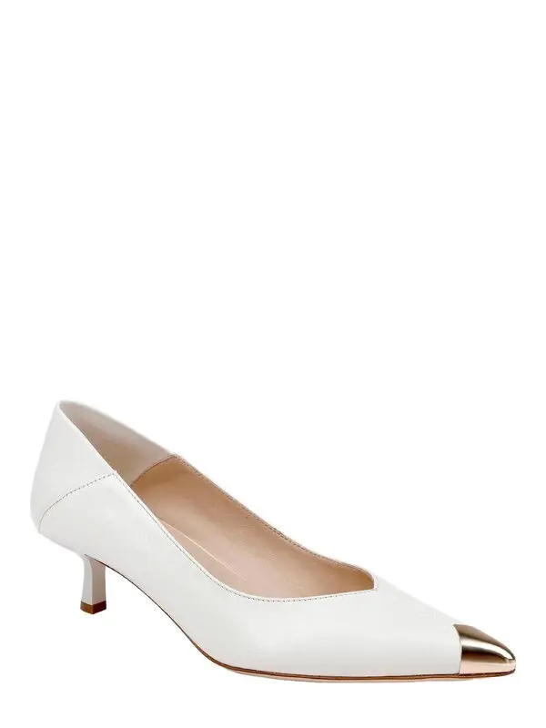 L'Agence Garlan Leather Pumps - Pearl