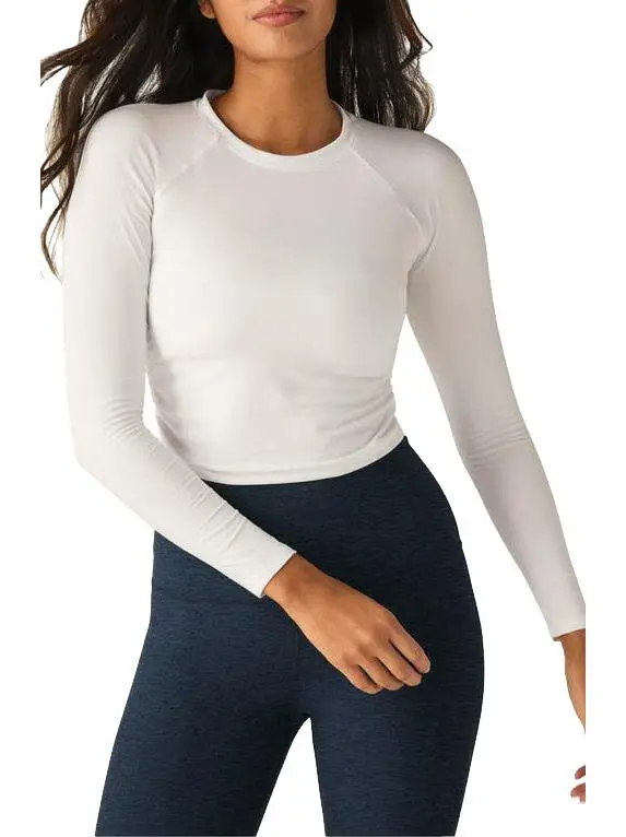 Beyond Yoga Featherweight Long Sleeve Top - Cloud White