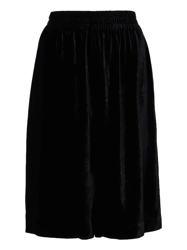 Chloé Velvet Bermuda Shorts - Black