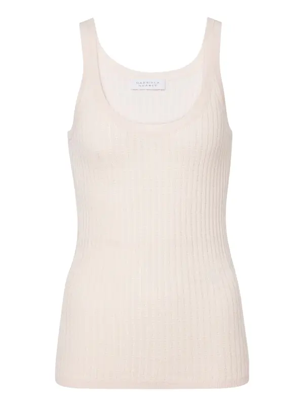 Gabriela Hearst Nevin Pointelle Tank Top - Pink