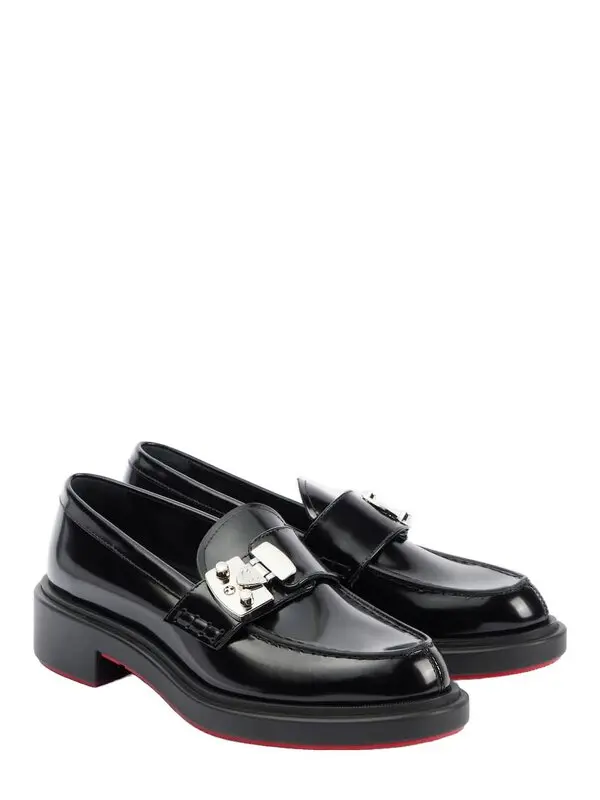 CHRISTIAN LOUBOUTIN Urban Moc Lock Loafers - Black