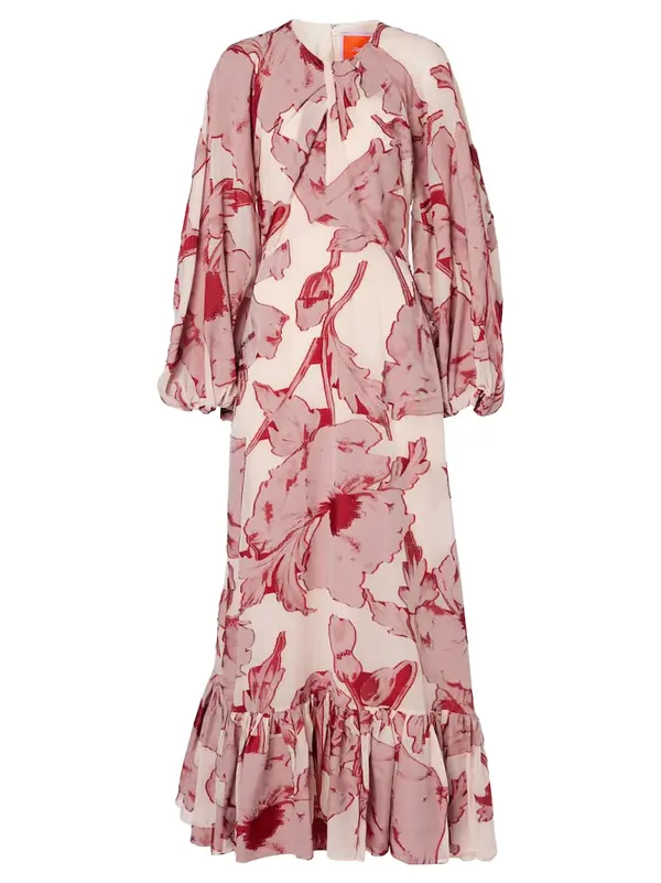 La DoubleJ Eve-ning Floral Gown - Pink