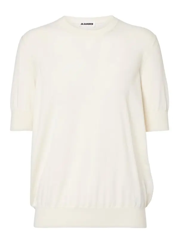 JIL SANDER Cotton Sweater - Beige