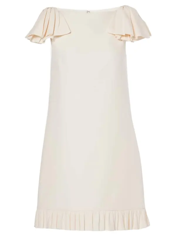 Valentino Garavani Crepe Couture Minidress - White