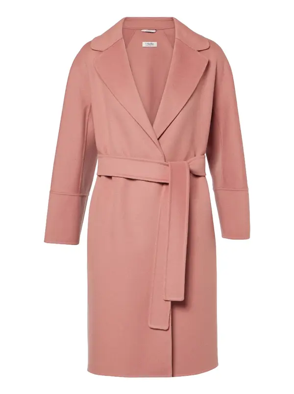 Max Mara Arona Virgin Wool Coat - Pink