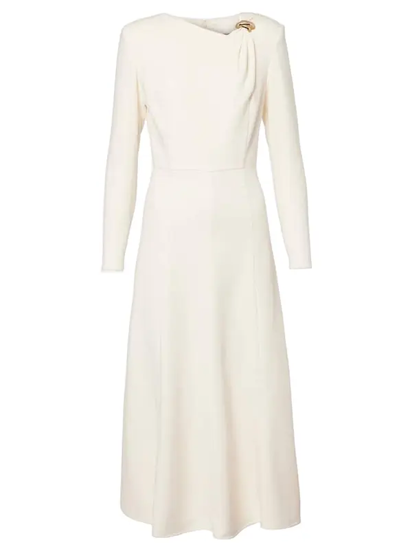 Roland Mouret Crêpe Satin Cocktail Dress - White