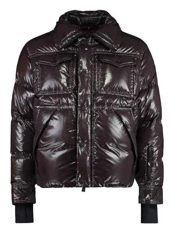 Moncler Tecka Short Down Jacket - Brown