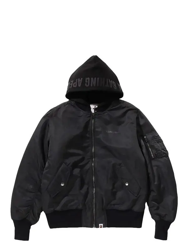 BAPE Ma1 Nylon Jacket - Black