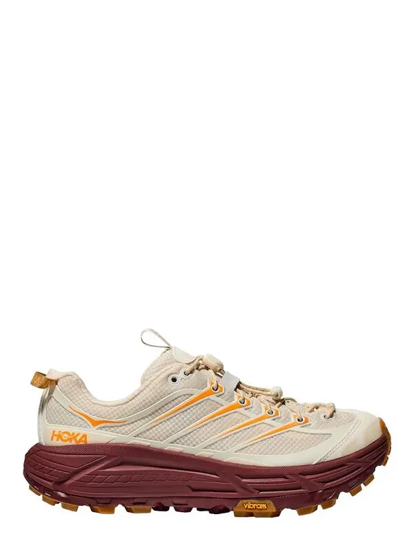 Hoka One One Mafate Three2in Sneakers - Vanilla/varsity Burgundy