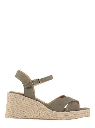 CastaÑer Espadrille Wedge Sandals - Green