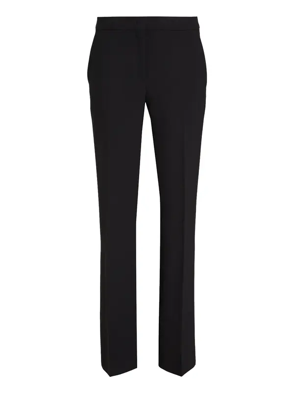 Moschino Crepe Straight-leg Pants - Black
