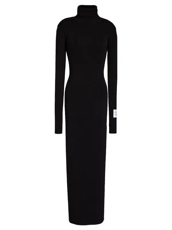 Moschino Appliqued Maxi Dress - Black