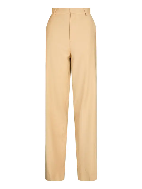Moschino Twill Straight-leg Trousers - Beige
