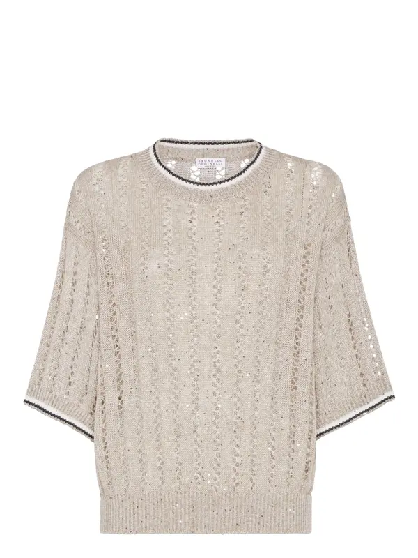 Brunello Cucinelli Crew Neck Sweater - Neutrals