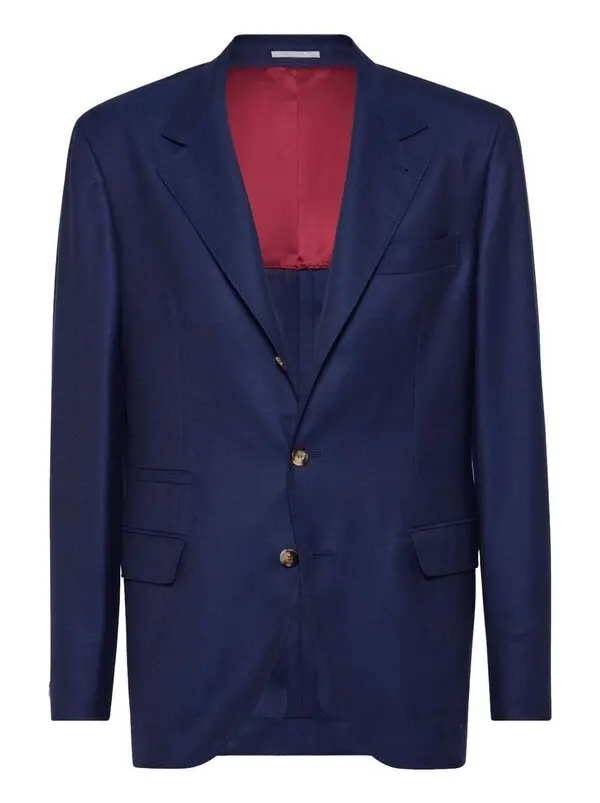 Brunello Cucinelli Single-breasted Blazer - Blue
