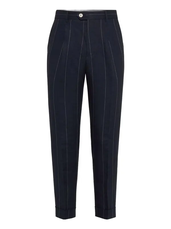 Brunello Cucinelli Pleated Trousers - Blue
