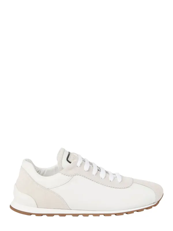 Brunello Cucinelli Panelled Sneakers - White