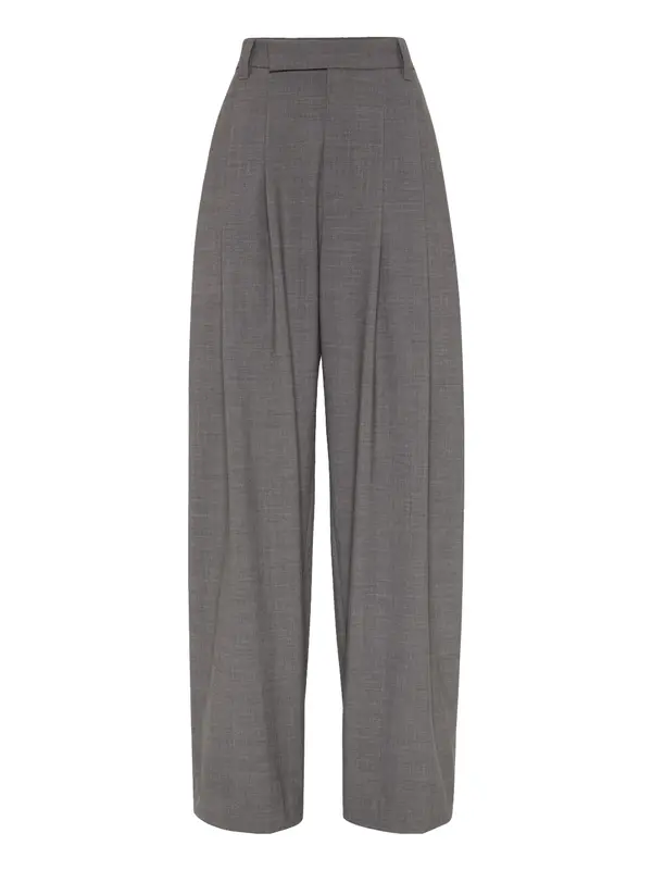 Brunello Cucinelli Sartorial Baggy Trousers - Grey