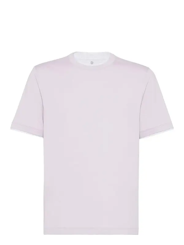 Brunello Cucinelli Layered T-shirt - Purple