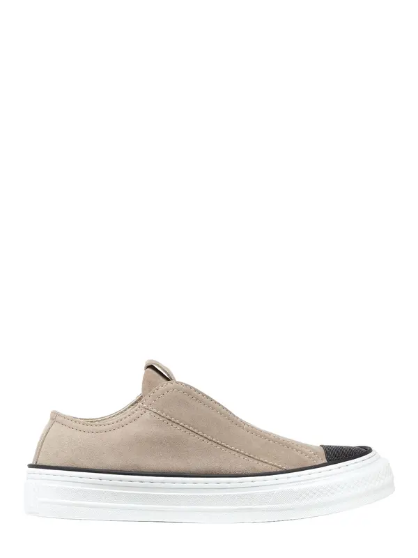 Brunello Cucinelli Slip-on Sneakers - Grey