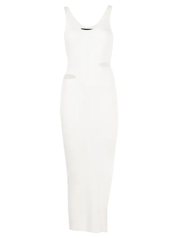 GLORIA COELHO X Isabella Fiorentino Cut-out Maxi Dress - White