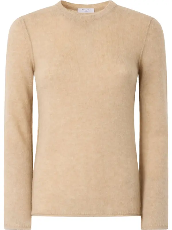 Boglioli Mélange-effect Jumper - Neutrals
