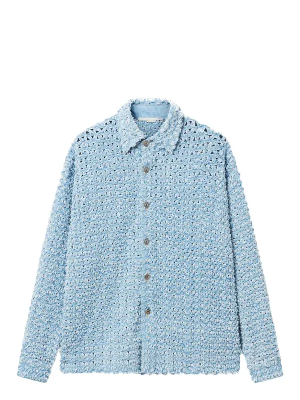 Stella McCartney Bouclé Denim Shirt - Blue