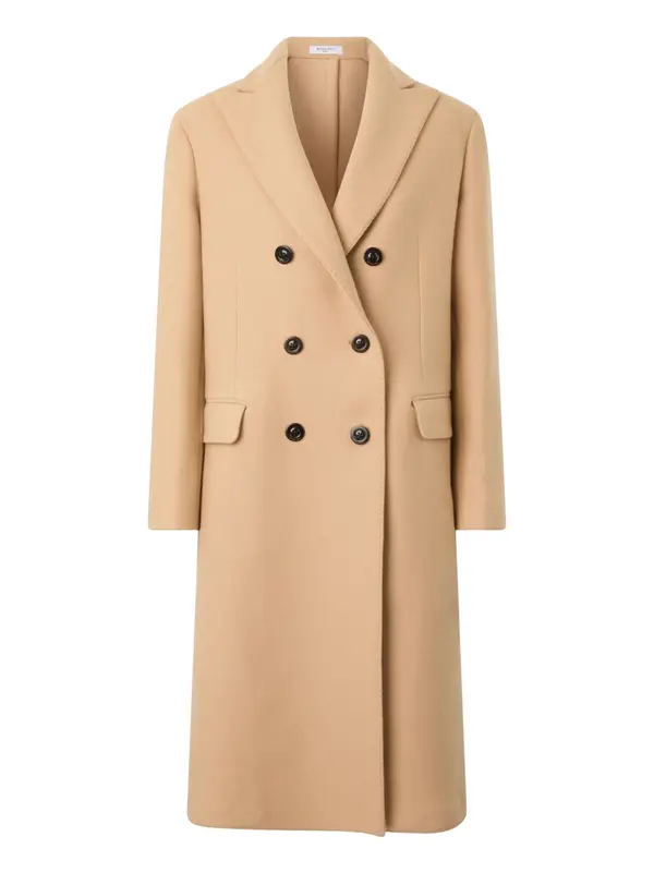 Boglioli Double-breasted Coat - Brown
