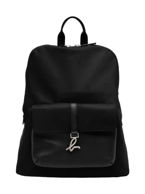 AGNÈS B. Logo Plaque Backpack - Black