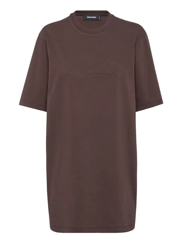 Dsquared2 Icon T-shirt Mini Dress - Brown