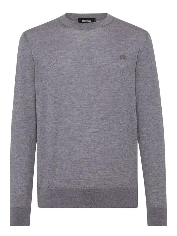 Dsquared2 Embroidered Logo Jumper - Grey