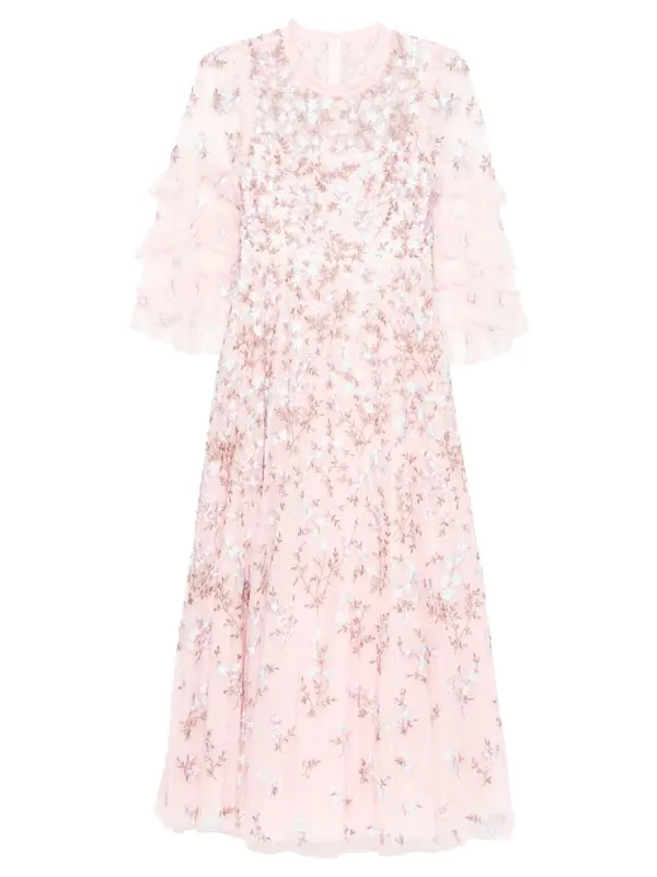 NEEDLE & THREAD Everett Bloom Gown - Pink