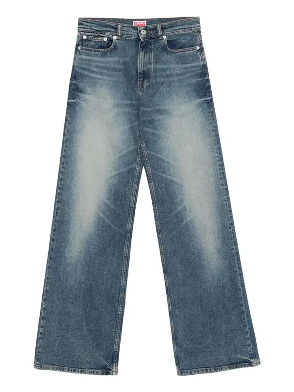 Kenzo Straight Leg Jeans - Blue