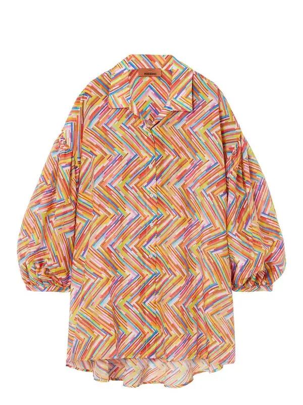 Missoni Printed Voile Shirt - Orange