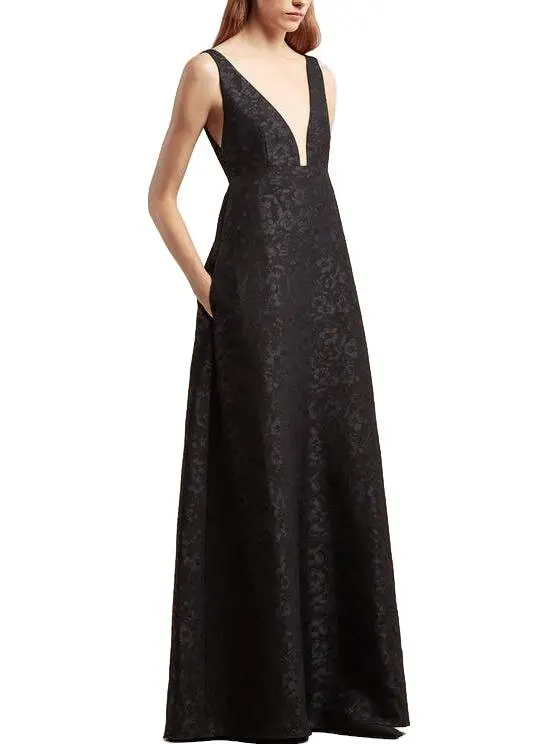 Rebecca Taylor Cloque Gown - Black