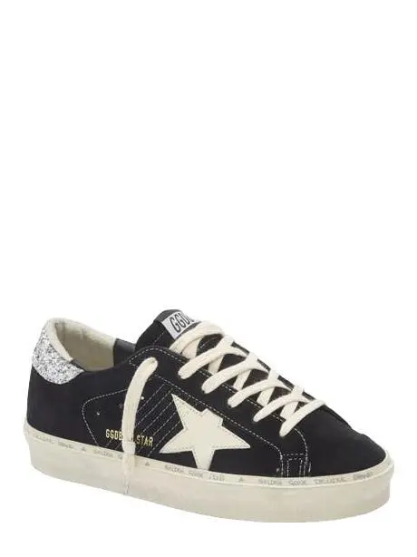 GOLDEN GOOSE Hi Star Platform Sneakers - Black/ Ivory/ Silver