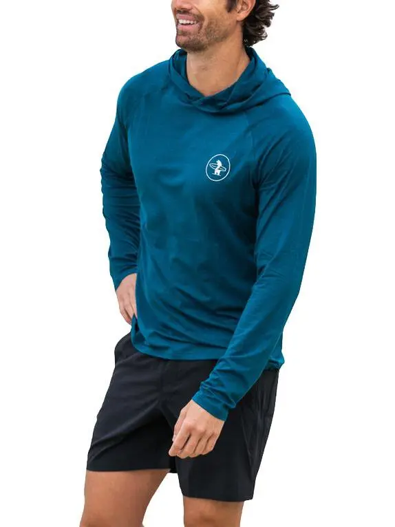EVERYDAY CALIFORNIA Breakers Upf50+ Sand-resistant Hoodie - Steel Blue