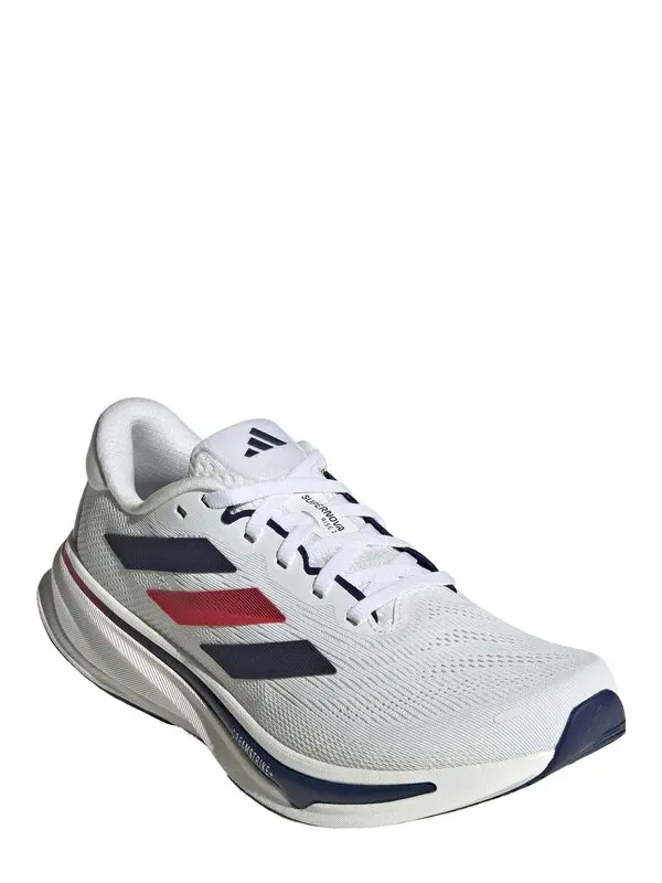 Adidas Supernova Rise 2 Running Shoe - White/ Dark Blue/ Pure Ruby