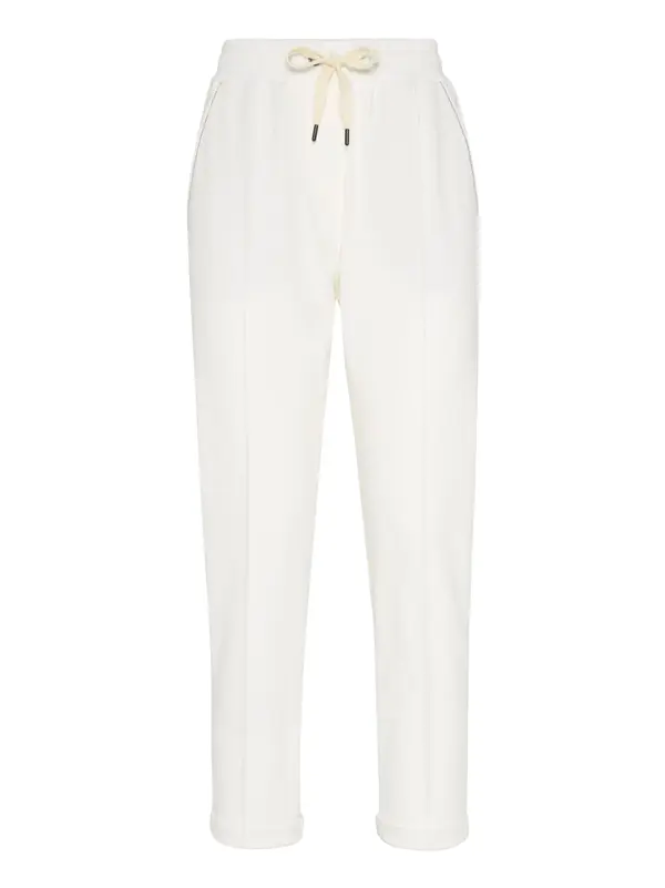 Brunello Cucinelli Track Pants - White