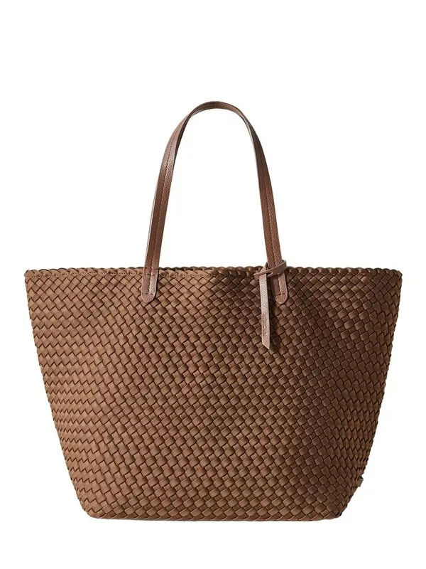 NAGHEDI Jetsetter Large Woven Tote Bag - Mink