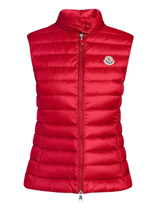 Moncler Igens Lightweight Down Puffer Vest - Medium Red