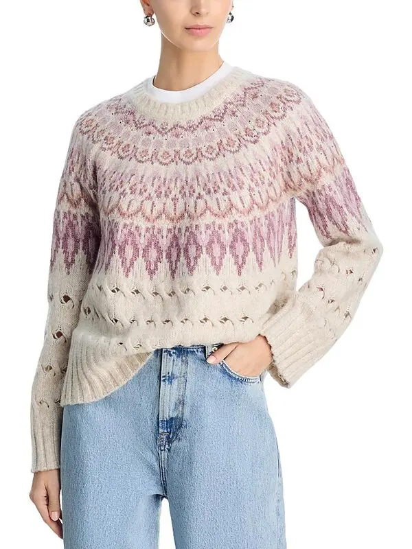 Steve Madden Suzette Open Stitch Sweater - Multi