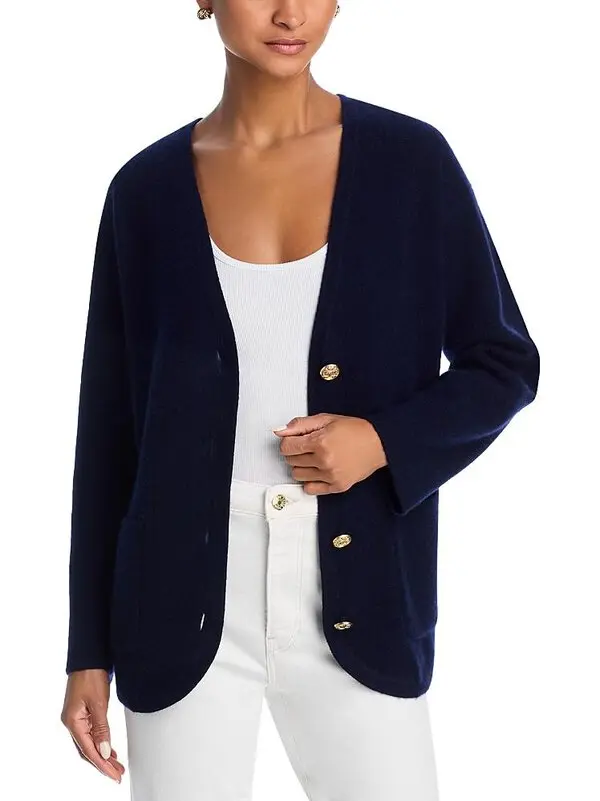 Bloomingdale'S V-neck Blazer - Navy