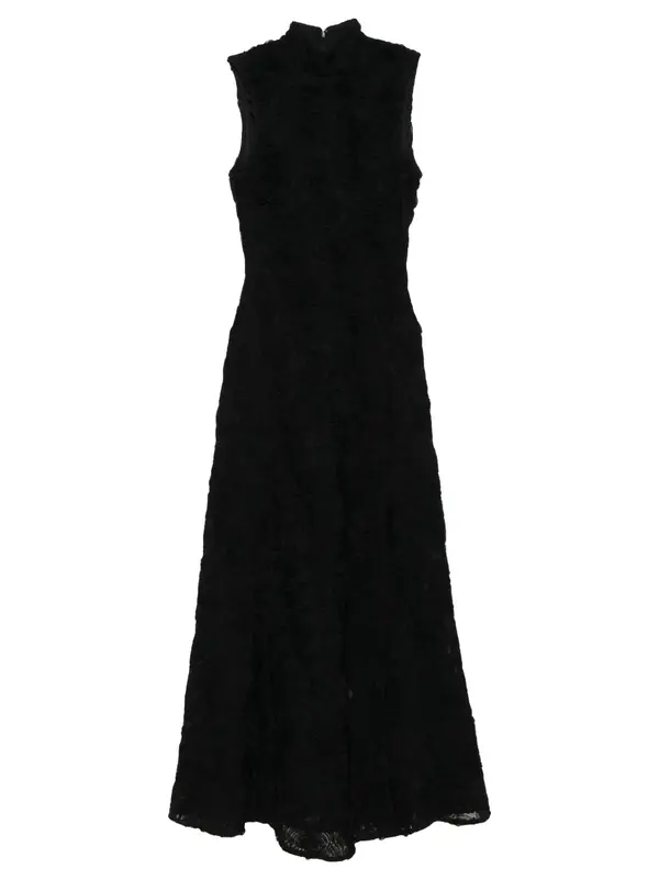 Remain Birger Christensen Flower-mesh Maxi Dress - Black