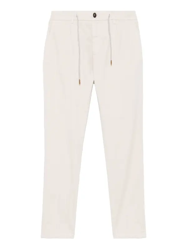Eleventy Drawstring Trousers - Neutrals