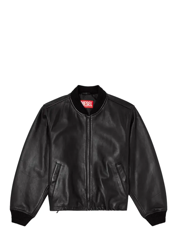 DIESEL® L-ilyan Leather Jacket - Black