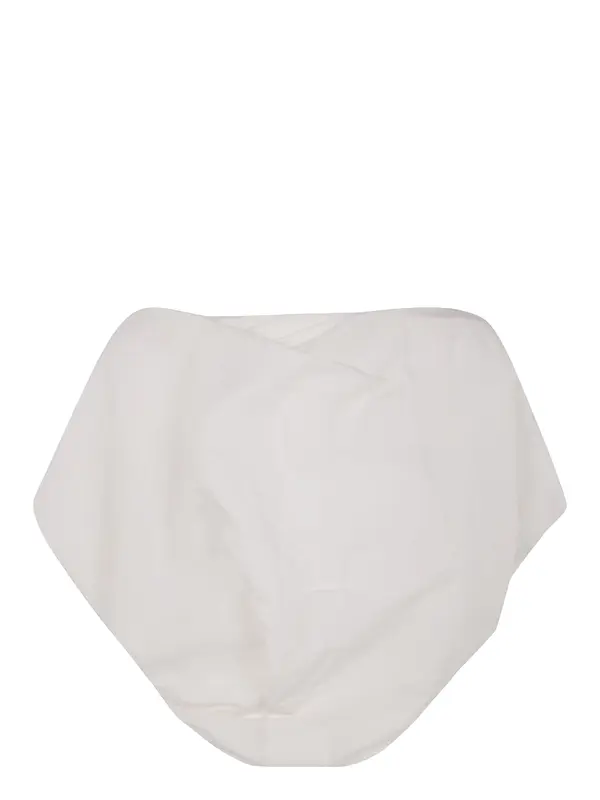 Khaite Cropped Blouse - White