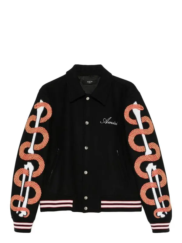 Amiri Snake Bones Jacket - Black