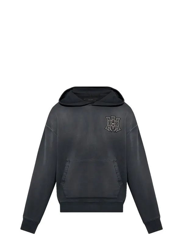Amiri Logo-embroidered Hoodie - Black
